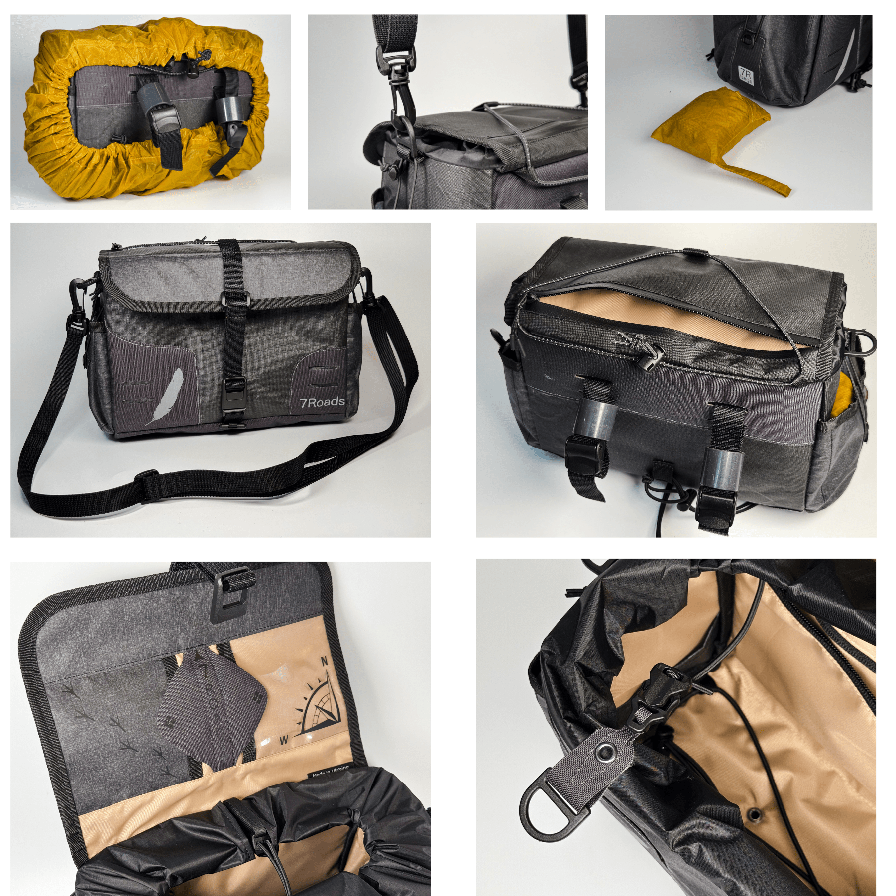 OCT Rando rack top bag - Ecopak Black